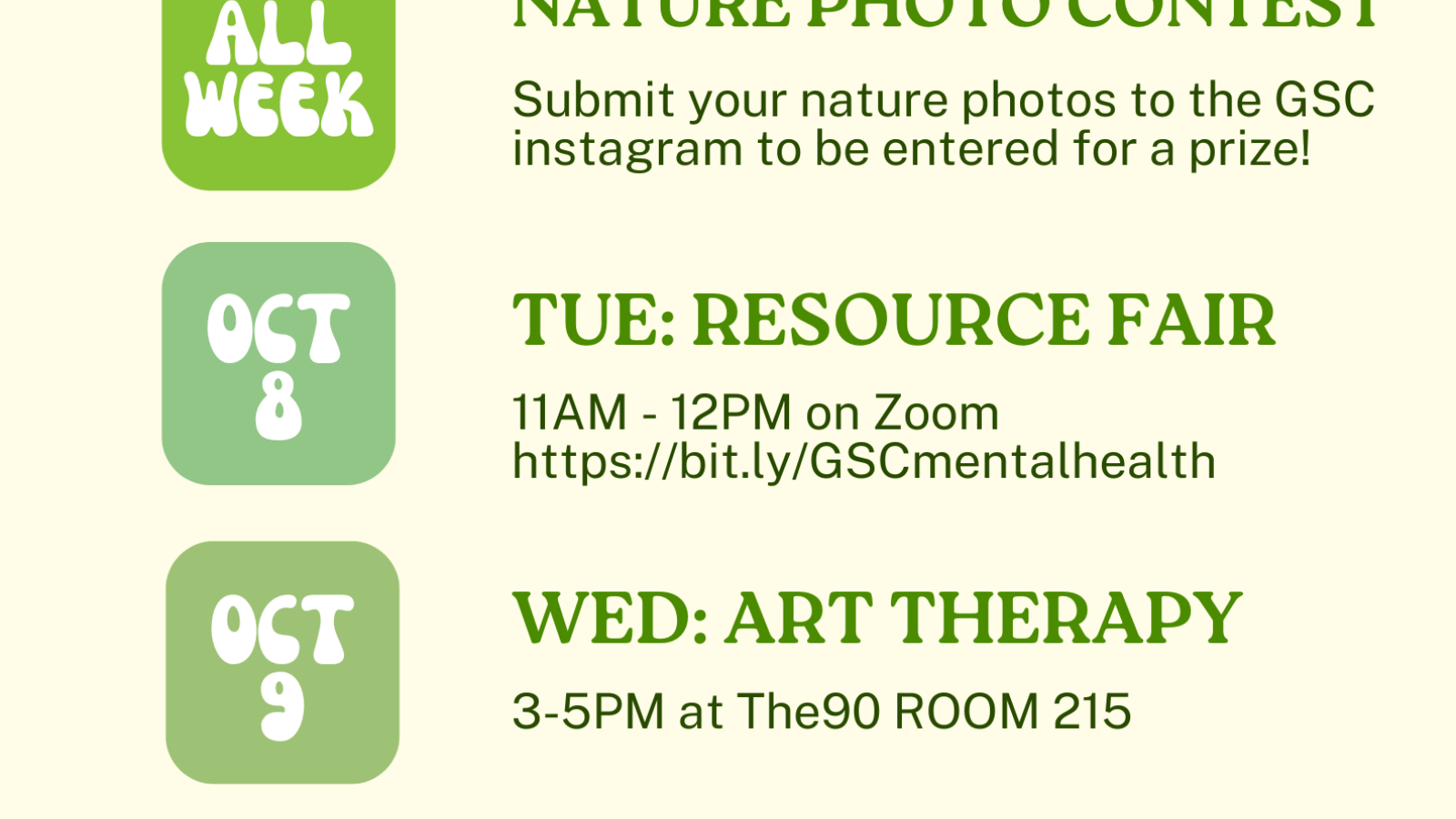 GRADUATE AND PROFESSIONAL STUDENTS MENTAL HEALTH AWARENESS WEEK ...